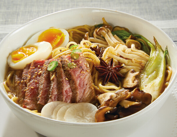 Beef Bone Broth Ramen with Ribeye and Mushrooms - Market of Choice